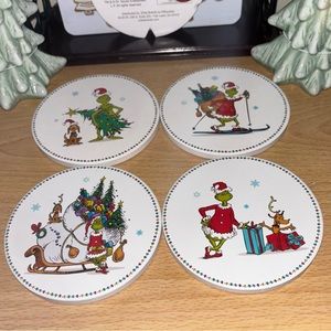 The Grinch | Holiday | The Grinch Who Stole Christmas Set Of 4 Round ...